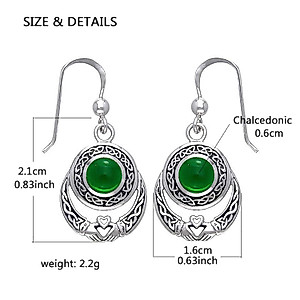 KWUNCCI Shamrock St. Patrick's Day Earrings Celtic Knot Claddagh Dangle Drop Irish Earrings for Women