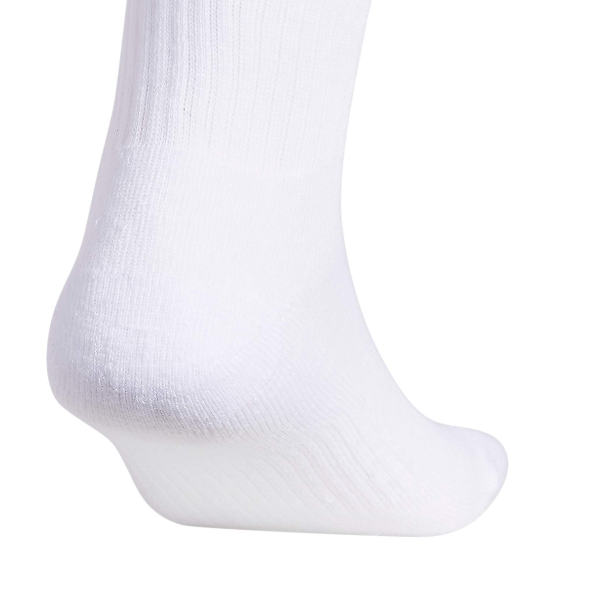 adidas Men's Athletic Cushioned Crew Socks with Arch Compression for a Secure fit (6-Pair), White/Black, Large