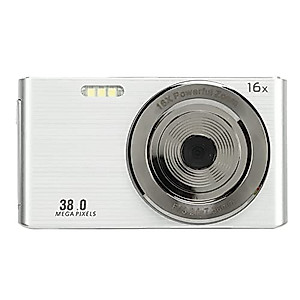 2.4 Inch Digital Camera, Portable Compact Camera, 16X Digital Zoom, 1080P 38 Million Pixels, Built in Fill Flash, USB Data Transfer, Suitable for Teenage Beginners