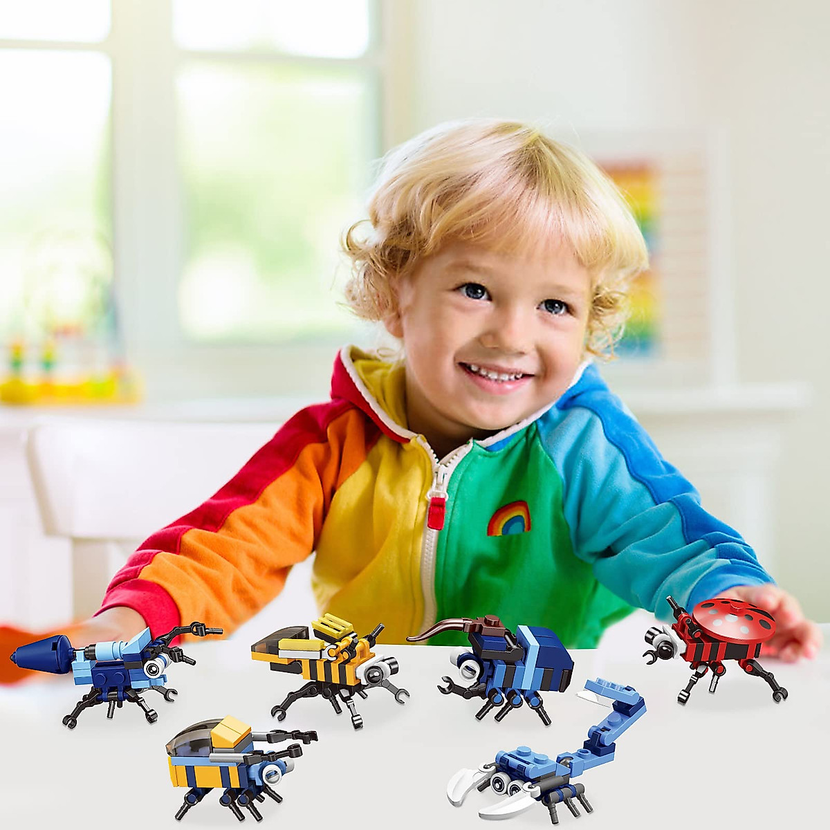 JOYPRO Mini Building Blocks Sets, 12 Small Animals Building Blocks Valentines Gifts Party Favor for Kids, Valentine Gift Exchange for Kids Boys Girls, Valentine Classroom Gifts Party Favors (12 Boxes)