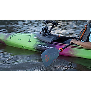 Wilderness Systems Origin Angler Kayak Fishing Paddle | Integrated Line Hook | Fiberglass/Nylon Blade | Carbon Blend Shaft (240-260cm), Black