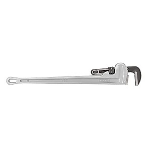 RIDGID 31110 Model 836 Aluminum Straight 36" Plumbing Pipe Wrench, Silver, Made In The USA