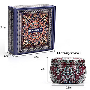 4 Pack Scented Candles Gifts for Women,120H Burning Aromatherapy Stress Relief Candles Birthday Gifts for Women,Ideal Candles Gifts Set Mother's Days Gifts for Her