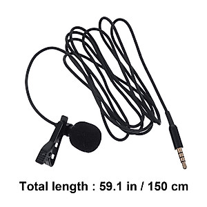 2 Sets Lavalier Microphone Usb Microphone Karaoke Mic Handheld Dynamic Microphone Computer Cordless Microphone Lavalier Lapel Mic Clip on Lapel Microphone Wireless Metal Carla