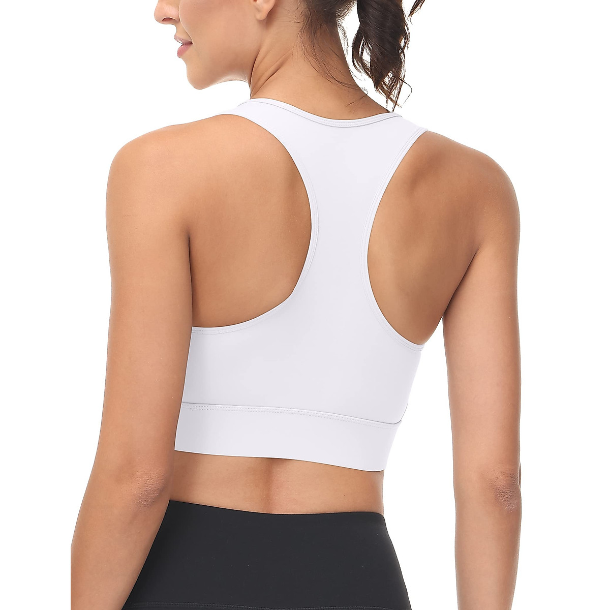 UrKeuf Women's Sports Bra Wirefree Padded Support Yoga Bras Gym Workout Running Tank Tops