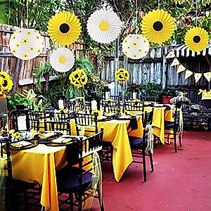 CHRORINE Sunflower Party Decorations, Sunflower Birthday Party Baby Shower Bridal Shower Wedding Decorations, Baby Shower Birthday Party Supplies
