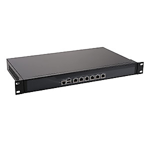 Firewall, VPN, 19 Inch 1U Rackmount, Network Appliance, Router PC, Intel I3 3120M, RS11, 6 Intel Gigabit Lan/2USB/COM/VGA/Fan,(Barebone, NO RAM, NO Storage, NO System)