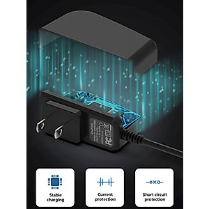 5V 1A Charger for Andis Shaver Andis Charger Power Cord Adapter Replacement for 17150 TS-1 17220 17195 Profoil 17190 17165 17170 17205 17220 Lithium Titanium Plus TS-2 Replacement Pro Foil Shaver- 5Ft