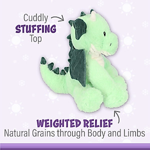 Warm Pals - Daniel Dragon - 1.5lbs - Cozy Microwavable Lavender Scented Plush Toys - Heated Stuffed Animal - Heatable Coolable Bedtime Comfort Plushie