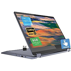 Lenovo IdeaPad 2023 Newest Flex 3i Chromebook Spin 2-in-1 Convertible Laptop Student Business, Intel Pentium Silver N6000, 15.6" FHD IPS Touchscreen, 8GB RAM, 64GB eMMC,WiFi 6, Chrome OS+MarxsolCables