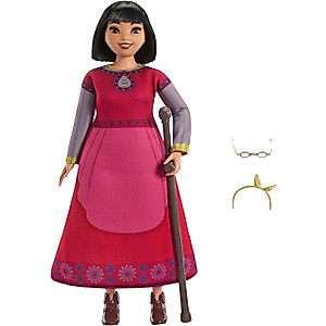 Mattel Disney Wish Toys, Dahlia of Rosas Posable Fashion Doll with Removable Clothes & Accessories, Inspired by the Movie