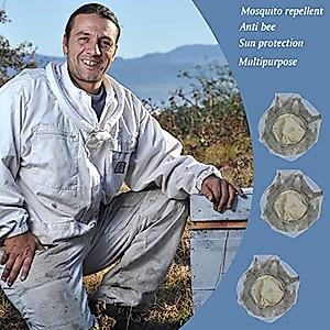 Mosquito Head Mesh Nets Gnat Face Netting, Extra Fine Holes Protective Cover Mask Face from Insect Bug Bee Mosquito Gnats for Outdoor Activities Hiking Fishing Hunting Camping Backpacking (4 Pack)