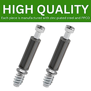 Spare Hardware Parts Cam Lock Fastener Screw (Replacement for IKEA Part #118331) (Pack of 8)