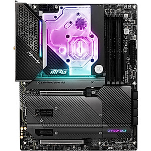 MSI MPG X570S CARBON EK X Gaming Motherboard (ATX, AMD, Socket AM4. DDR4, PCIe 4, CFX, M.2 Slots, Wi-Fi 6E)