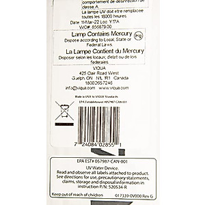 Viqua 602855 UV lamp PRO20 UV Water Treatment System