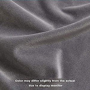 Duhome Modern Home Office Chair Desk Chair Task Computer Chair with Wheels Swivel Vanity Chair Makeup Chair Height Adjustable Chairs Velvet Button Tufted with Wheels and Gold Metal Base (Grey)