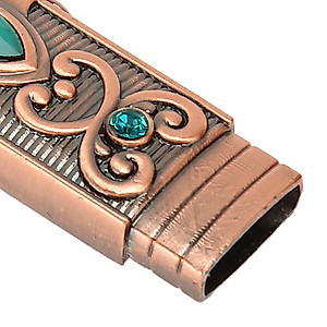 Vintage Design Sewing Needle Case with Zinc Alloy Needle Holder, Prevent Loss, Embroidery and Craft Art Work (Rose Gold)