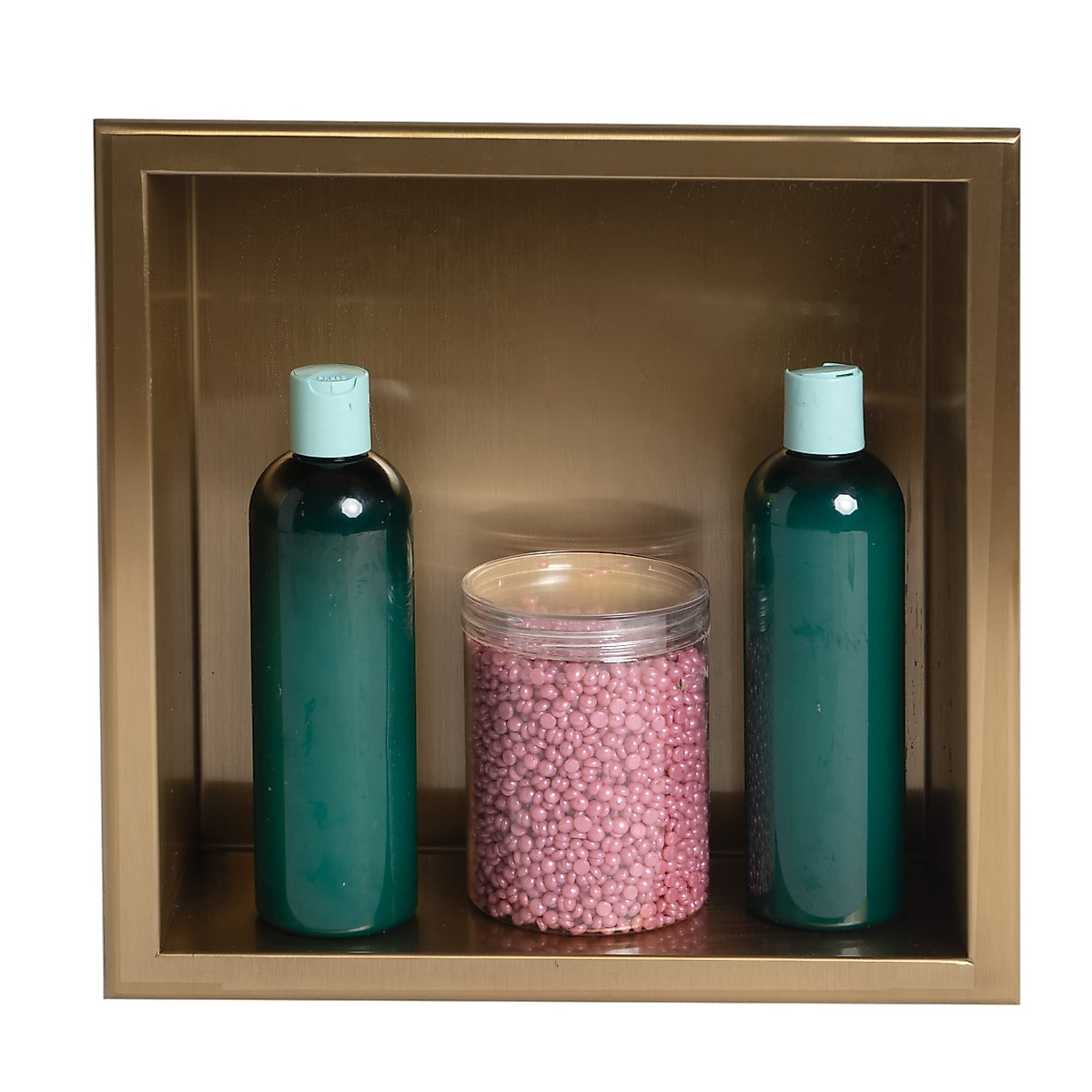 ALFI brand ABNP1212-BG Shower Niche, Brushed Gold 12 x 12 x 4