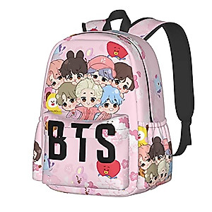 Ybovejuk Travel Backpack Kpop Notebook Laptop Bags For Men Women Weekend Outings Trip Book Bag Hiking Camping Work Fans Gifts - k 6