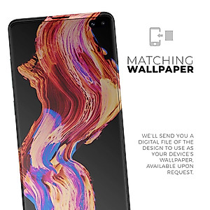 DesignSkinz Liquid Abstract Paint V80 Protective Vinyl Decal Wrap Skin Cover Compatible with The Samsung Galaxy S20 (Screen Trim & Back Glass Skin)