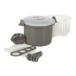 Progressive Rice & Pasta Cooker Set, 12 Cup Capacity