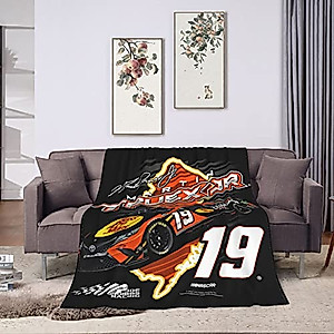 Martin Truex Jr 19 All Season Fleece Blanket Throw Ultra Soft Flannel Blanket Digital Printed Premium Fluffy Microfiber Fleece
