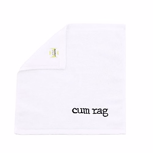 Embroidered Cum Rag Towel - Naughty Adult Humor Gift for Bachelorette and Bachelor Parties