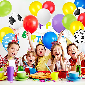 Cartoon Balloons Cow Birthday Party Supplies Decorations Cow Print Cowgirls Balloons Arch Garland Kit Farm Animal Baby Shower Theme Party Favor Decor