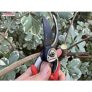 Corona BP 7200 Forged Pro Cut Bypass Hand Pruner, 1-Inch, Red