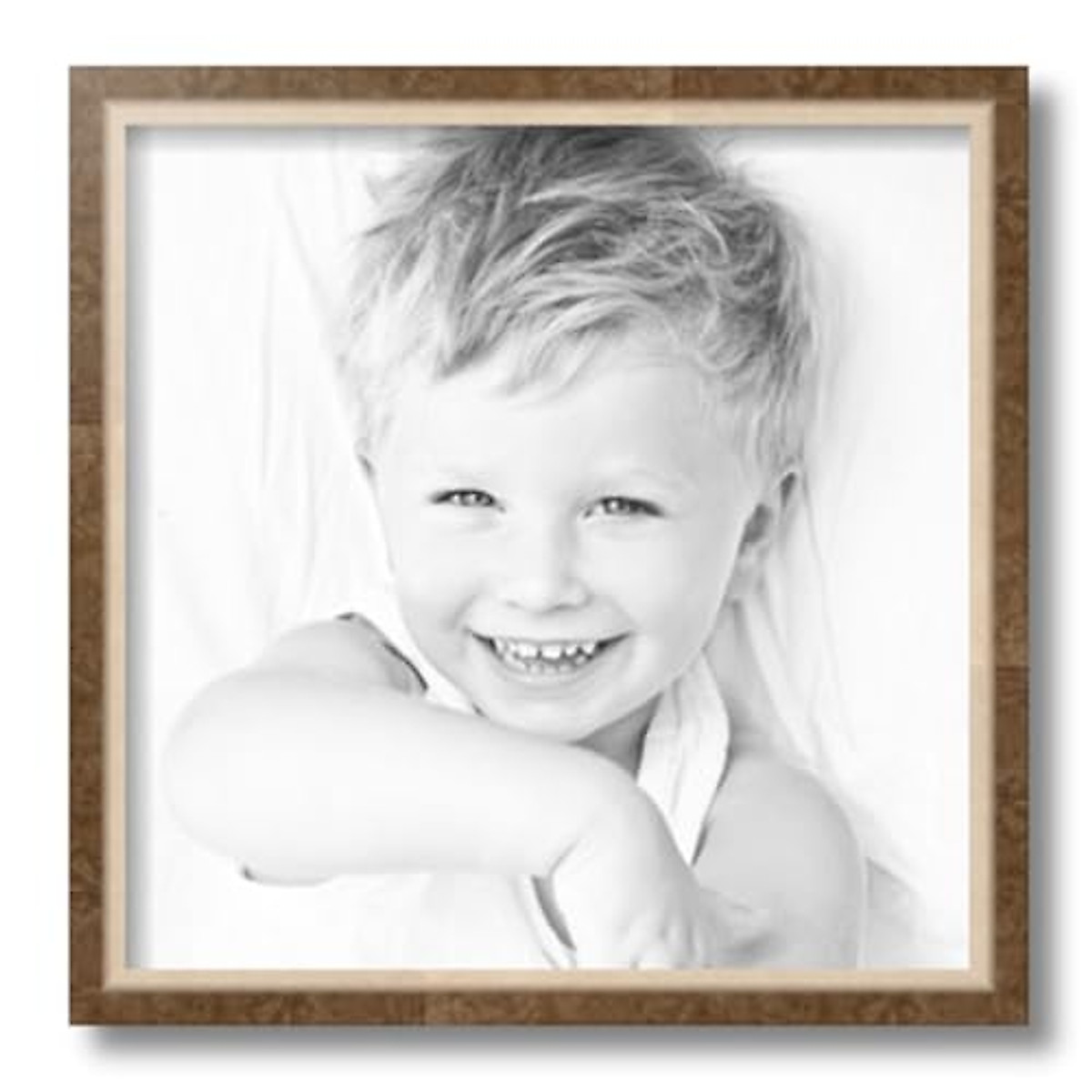 ArtToFrames 14x14 Inch Multi Picture Frame, This 0.94 Inch Custom Wood Poster Frame is Other - Comes with Foam Backing 3/16 inch and Regular Glass (FBPLE398402-14x14)