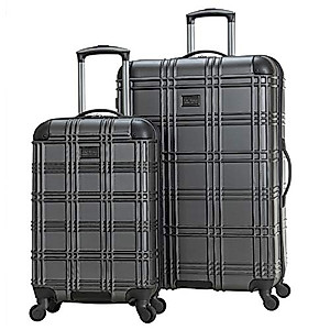 Ben Sherman Nottingham Lightweight Hardside 4-Wheel Spinner Travel Luggage, Charcoal, 2-Piece Set (20" & 28")