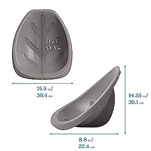 ECR4Kids Leaf Floor Seat, Rocker Chair, Sage/Grey, 6-Piece