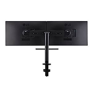 LG 27QP88D-B2 Dual 27” QHD (2560 x 1440) IPS Monitor with Ergo Stand, Daisy Chain via DislayPort, UBS Type-C, Extend/Retract/Swivel/Pivot/Tilt Adjustable