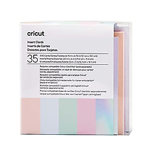 Cricut Insert Cards S40, Create Depth-Filled Birthday Cards, Thank You Cards, Custom Greeting Cards at Home, Compatible with Cricut Joy/Maker/Explore Machines, Princess Sampler (35 ct)