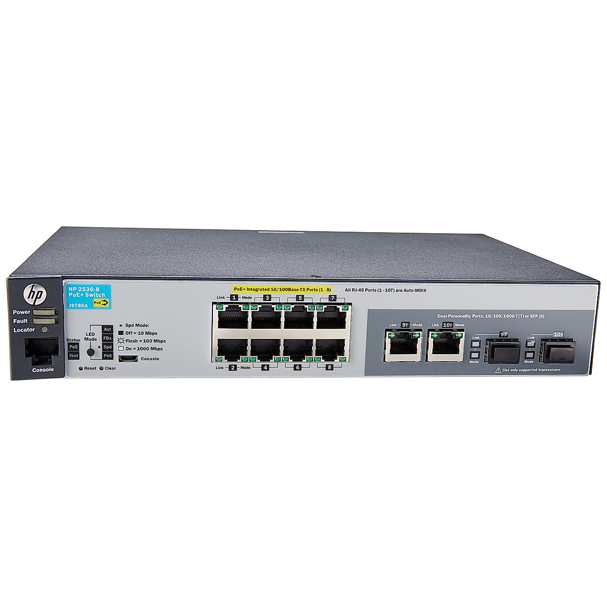 HP 2530-8-POE+ Ethernet Switch