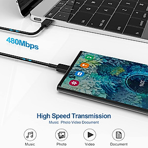 Type C Charger Fast Charging 3Pack 25W USB C Super Fast Wall Charger Block with 10ft Extra Long C to C Charging Cable for Samsung Galaxy S22, iPhone 15 Pro Max /S20/S21 Ultra/Plus, Note 20 / Note 10