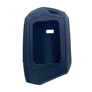 TTocenb black and blue RFX-2WT9-FM T9 Key Silicone Sleeve Waterproof Dirt Tolerance 2WT9R for FM 2-Way 3000-FT LCD 4 Side Buttons Silicone Shell only New Compatible Replacement For Compustar Part 2pcs