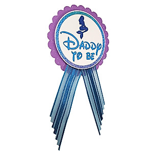 Daddy to Be & Mommy Pin Mermaid Baby Shower Pin to wear at Baby Shower, Purple & Turquoise Pin, It's a Girl, Baby Sprinkle
