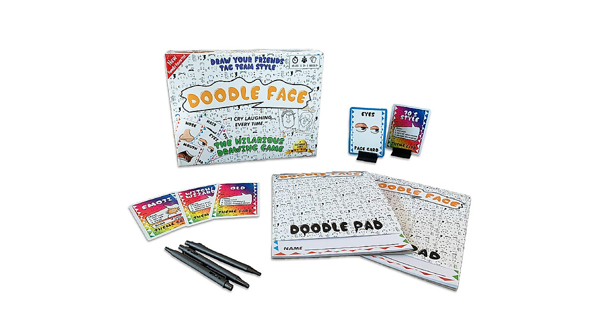 Doodle Face Game - Fun Drawing Party Game for All Ages