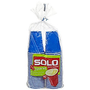 Solo Plastic Party Cups, Red - 9 oz - 50 ct