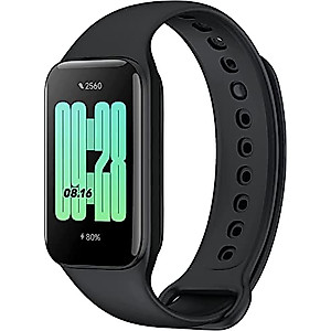 Xiaomi Redmi Band 2 Activity Fitness Tracker with 1.47" TFT Display, 14-Day Battery Life, Blood Oxygen, Heart Rate, Sleep & Stress Monitoring, 5 ATM Water Resistant, Fitness Watch for Men Women, Black