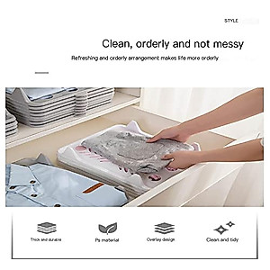 HIDDIT Lazy Folding Board Multi-Functional Folding Board Clothes Sweater Storage Folding Board Folding Clothes Artifact (Color : Gray, Size : One Small)