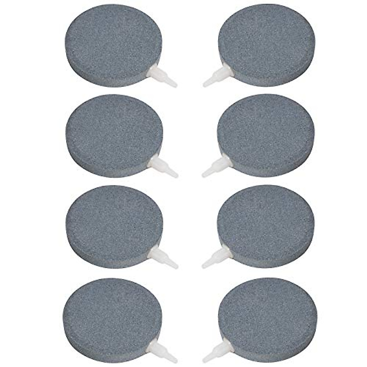 AQUANEAT Air Stone Fish Tank Bubbler Aquarium Disc Oxygen Diffuser for Hydroponics Aerators Pump (3inch(8 pcs))