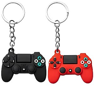 Finduat 10 Pcs Video Game Controller Handle Keychains for Video Game Party Favors Pendant, Birthday Party Baby Shower Party Favors, Gamer Party Bags for Game Birthday Party Supplies
