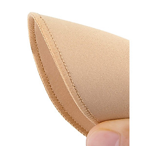 RELLECIGA Women's Push Up Bra Inserts Breast Enhancer Cups Removable Sport Bra Cups Inserts Nude