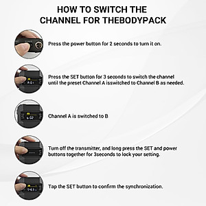 Phenyx Pro PTU-52 Wireless UHF BodyPack Transmitter with 3-Pin XLR Jack & Selectable 30 Frequencies, Compatible with PTU-52 Wireless Microphone System