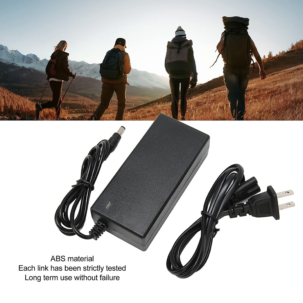 42V 2A Battery Charger, Universal Power Supply Adapter for 36V Lithium Battery, Electric Scooter Charger Battery Charger with 4 Adapter 100-240V