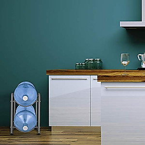 BRIO Single Column Gallon Stands (GREY) (2-TIER)