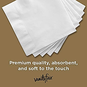 Vanity Fair Entertain Paper Napkins, 960 Count, Disposable Napkins Made For Entertaining And Events