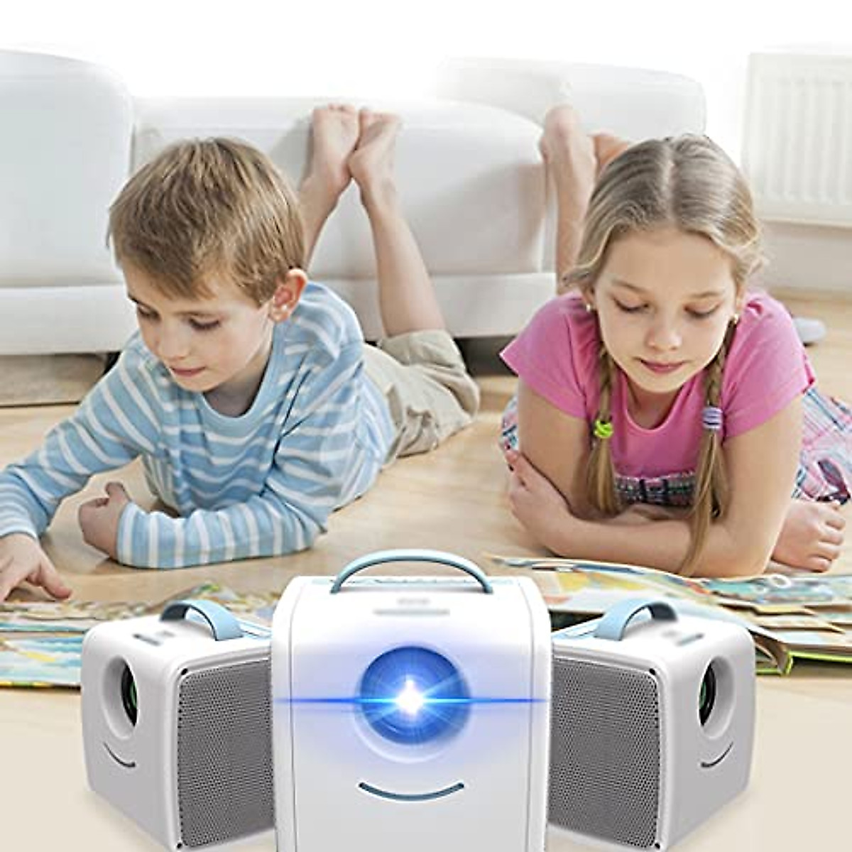 KXDFDC Projector, Projector Portable Movie, More for Movies, TV and Gaming, LED Projector